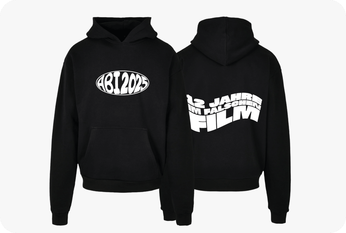 Abipullis bedrucken mit Wunschmotiv | Euer Abipulli von AbiHoodie.de